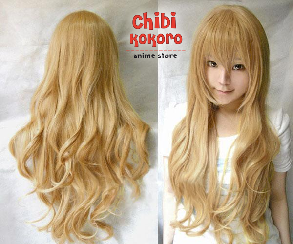 Peluca larga ondulada rubia – Chibi Kokoro